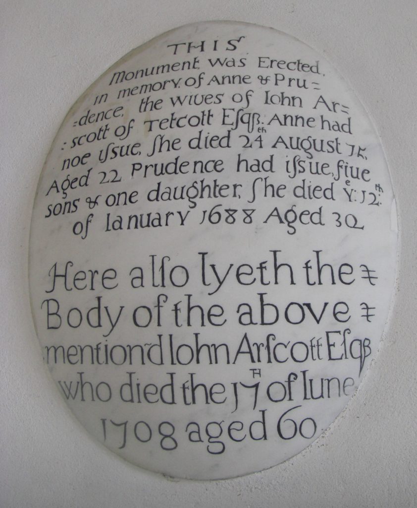 A is for the Arscotts of Tetcott Devon - Society for One-Place Studies